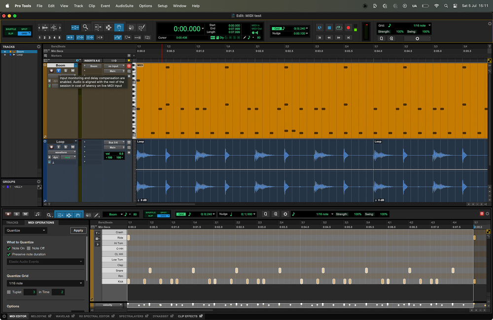 Pro Tools: Working With MIDI