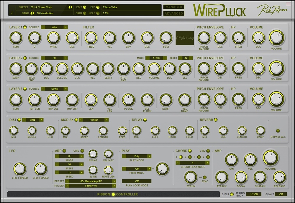 Rob Papen introduce WirePluck