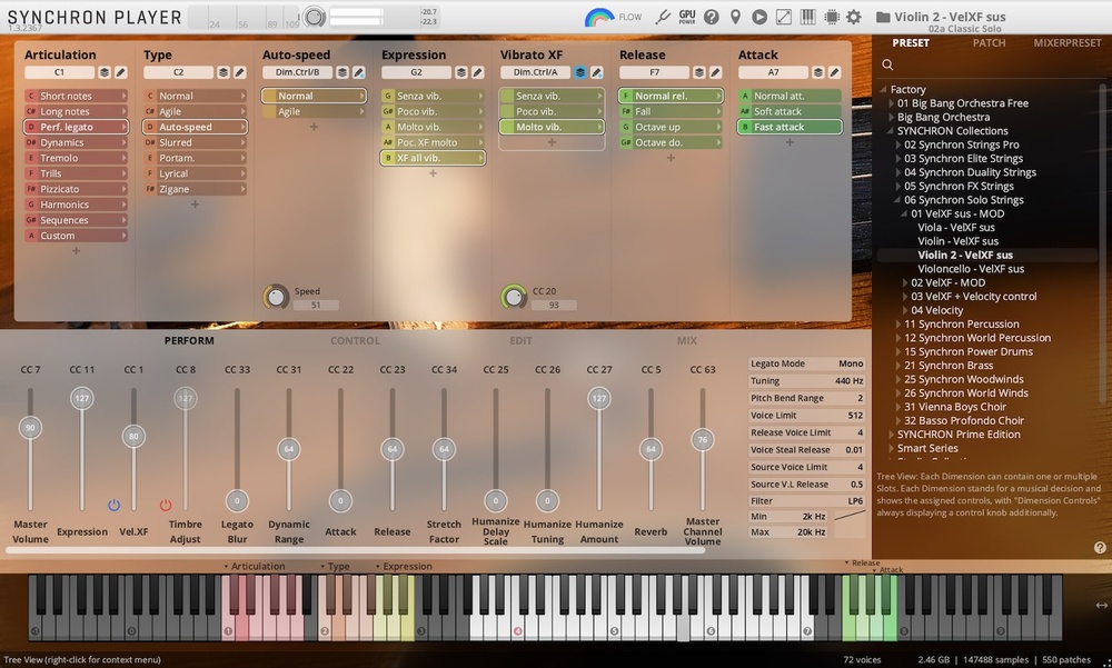 Synchron Solo Violin 2 from VSL