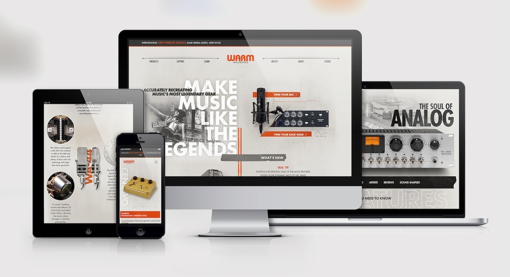 Warm Audio launch redesigned website